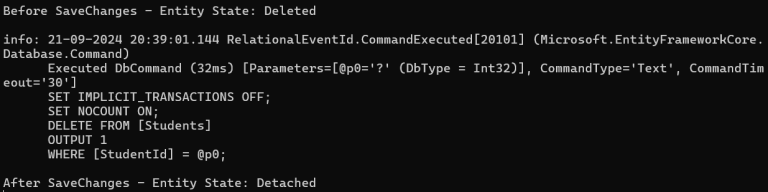 Disconnected Entities in Entity Framework Core - Dot Net Tutorials