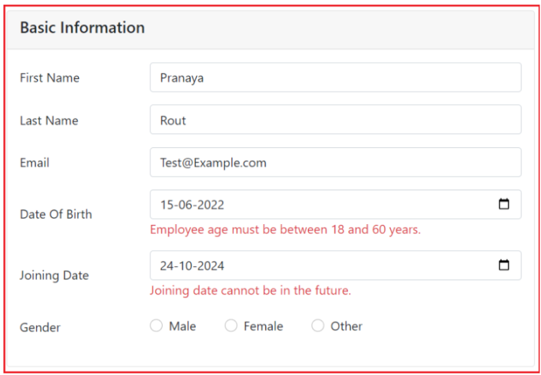 Custom Data Annotation in ASP.NET Core MVC - Dot Net Tutorials