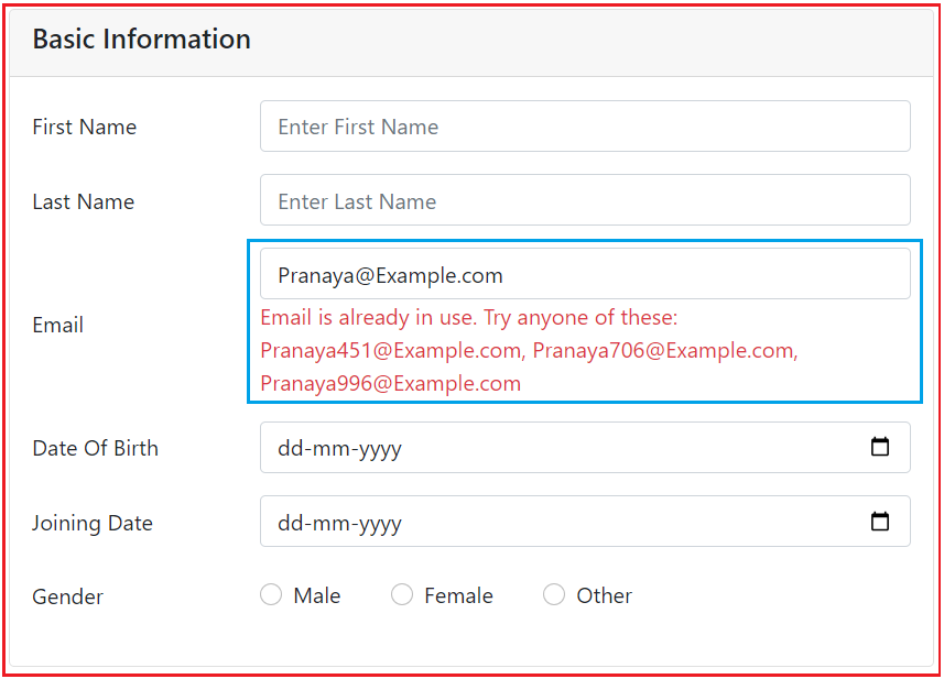 Remote Validation in ASP.NET Core MVC - Dot Net Tutorials