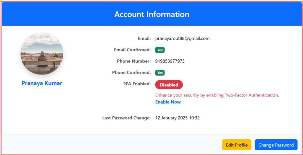 View and Edit Profile Details in ASP.NET Core Identity - Dot Net Tutorials