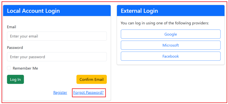 How To Implement Forgot Password In Aspnet Core Identity Dot Net Tutorials