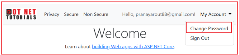 How to Change Password in ASP.NET Core Identity - Dot Net Tutorials