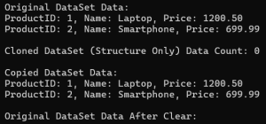 ADO.NET Core DataSet with Examples - Dot Net Tutorials