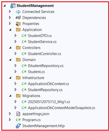 Clean Architecture in ASP.NET Core Web API - Dot Net Tutorials