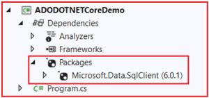 ADO.NET Core Using SQL Server - Dot Net Tutorials