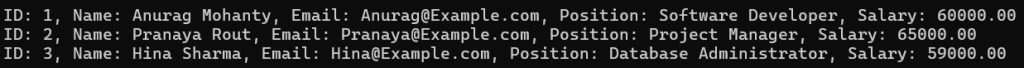 Adonet Core Sqlcommand Class Dot Net Tutorials