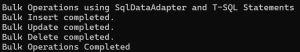Bulk Operations using SqlDataAdapter in ADO.NET Core - Dot Net Tutorials