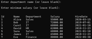 Dynamic SQL in ADO.NET Core with Examples - Dot Net Tutorials