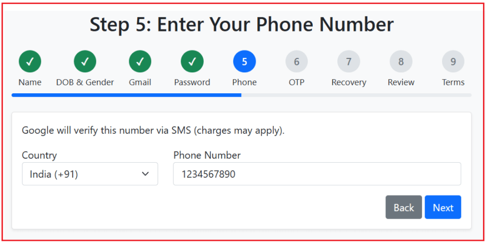 Gmail Registration using ASP.NET Core MVC - Dot Net Tutorials