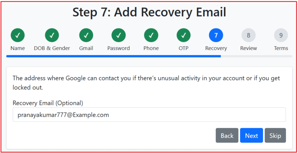 Gmail Registration using ASP.NET Core MVC - Dot Net Tutorials
