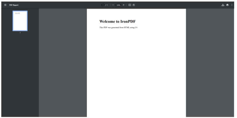 Html To Pdf C Guide Generate Pdfs With Ironpdf Dot Net Tutorials 1329