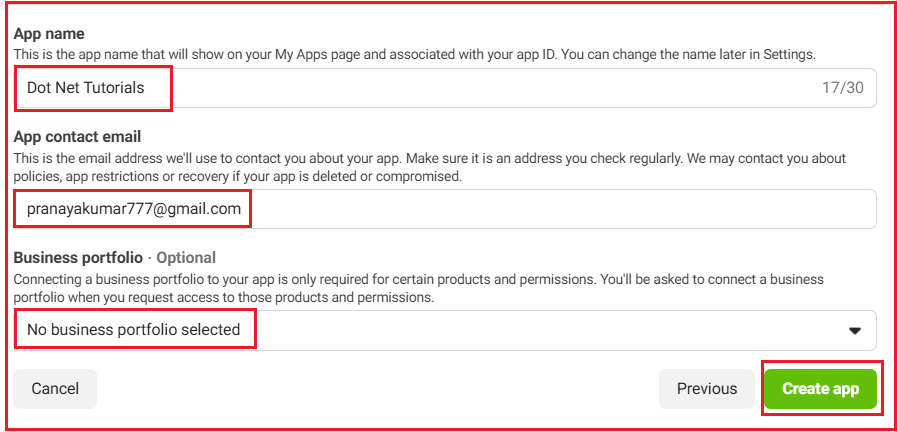 Facebook External Authentication in ASP.NET Core MVC - Dot Net Tutorials