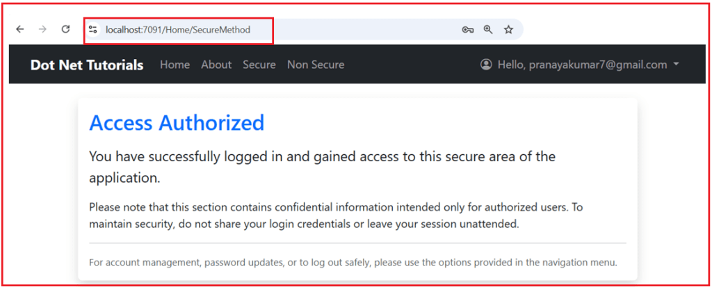 Redirect to ReturnUrl After Login in ASP.NET Core - Dot Net Tutorials