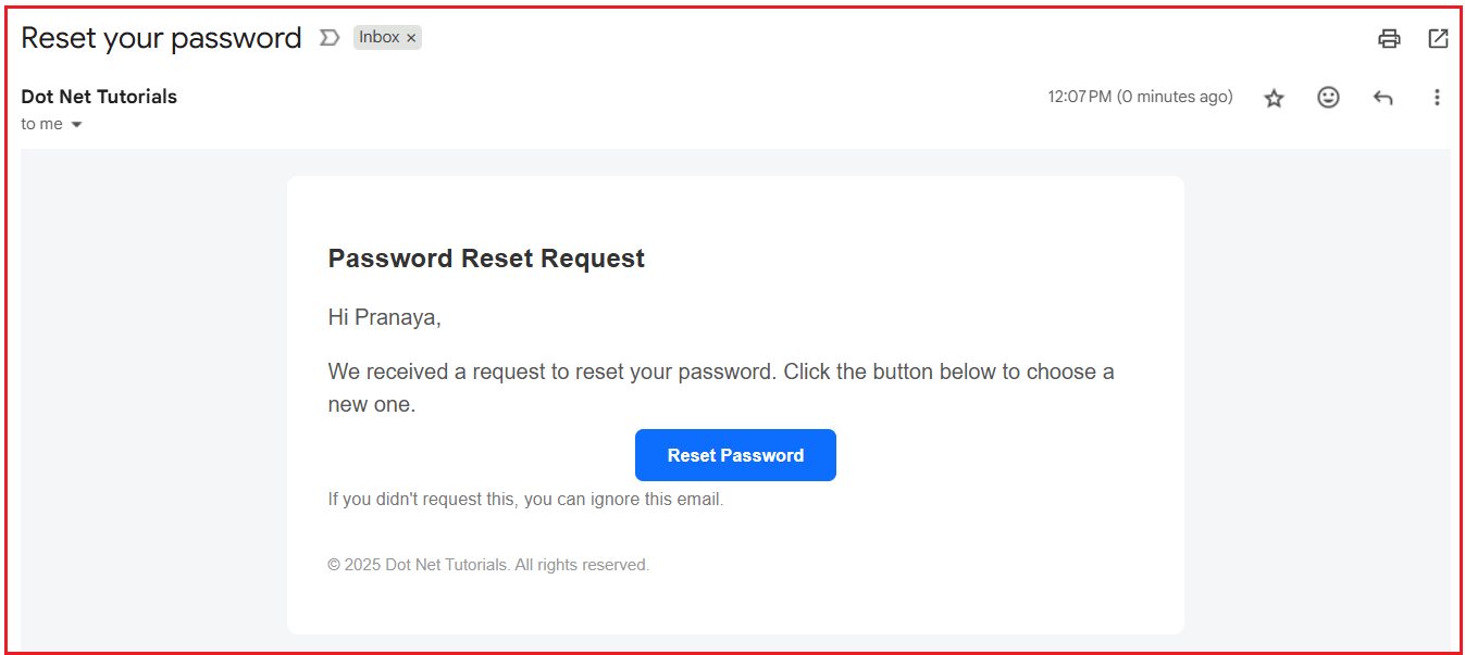 How to Implement Forgot Password in ASP.NET Core Identity - Dot Net Tutorials
