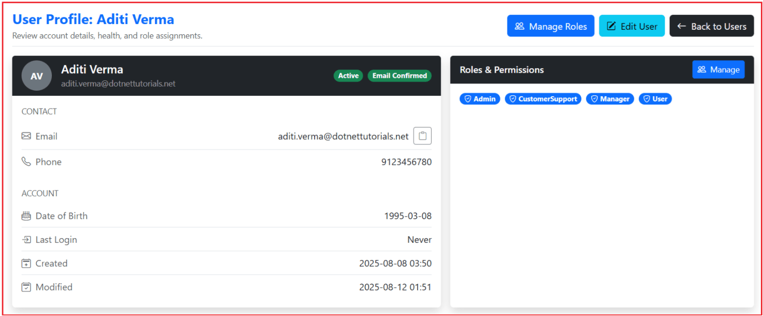 Users Management in ASP.NET Core Identity and MVC - Dot Net Tutorials