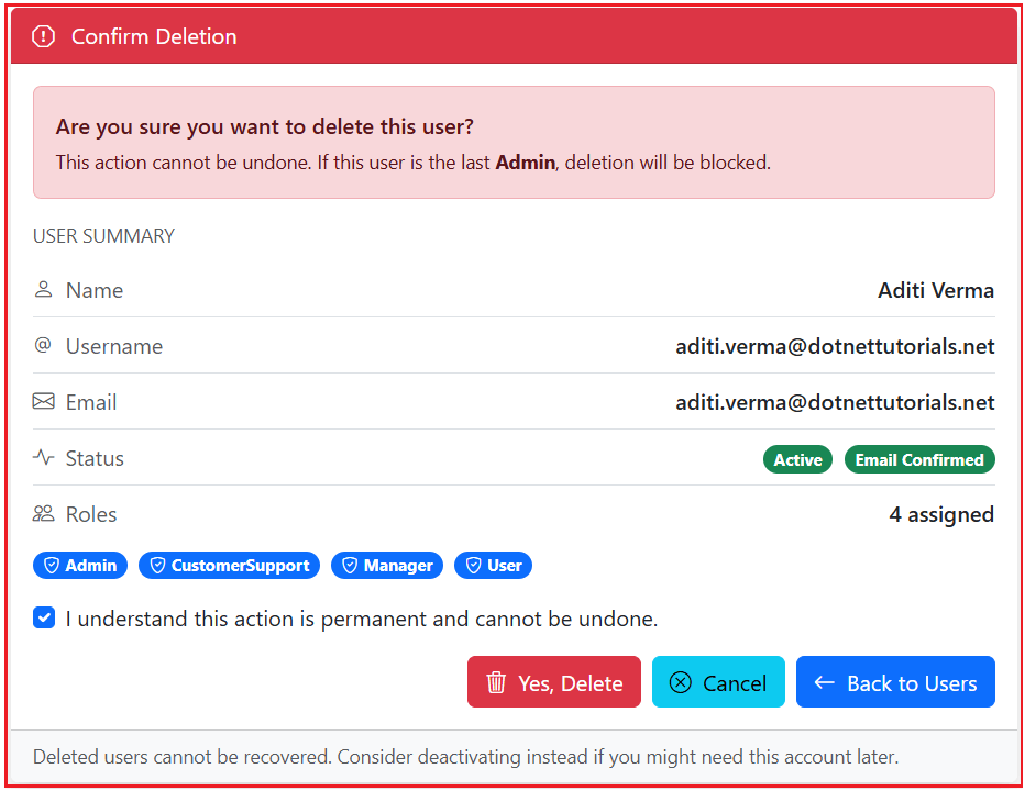 Users Management in ASP.NET Core Identity and MVC - Dot Net Tutorials