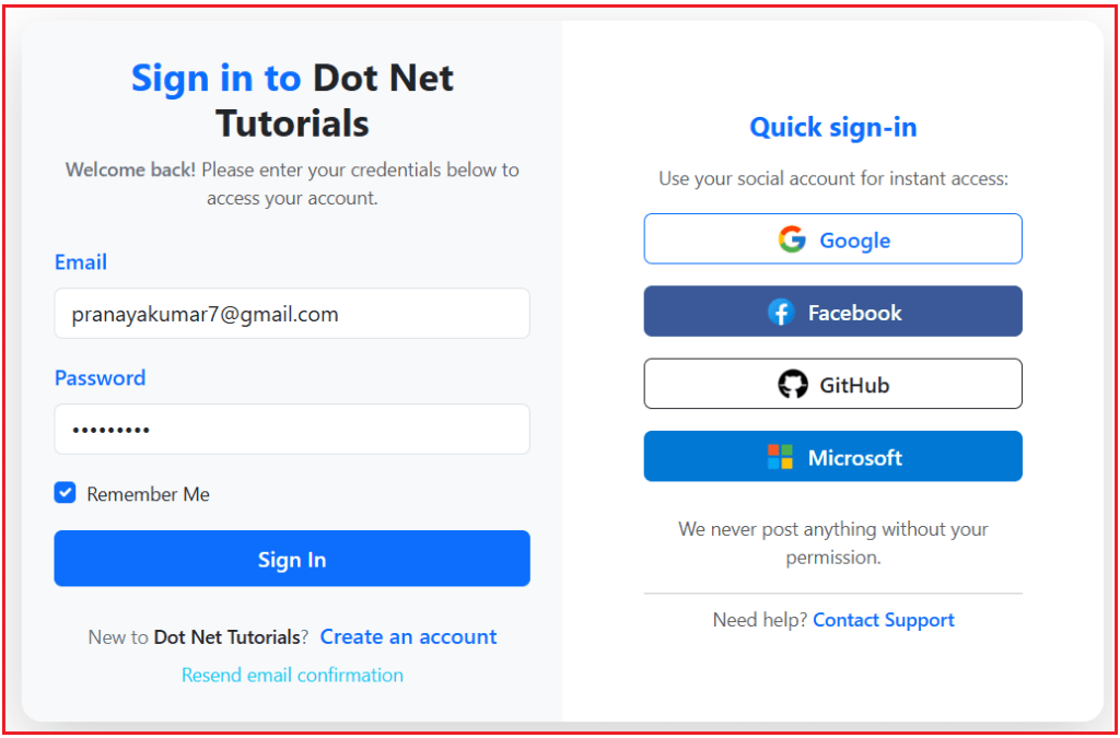 Register, Login, and Logout using ASP.NET Core Identity - Dot Net Tutorials