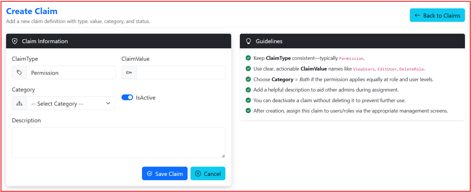 Claims Management in ASP.NET Core Identity - Dot Net Tutorials