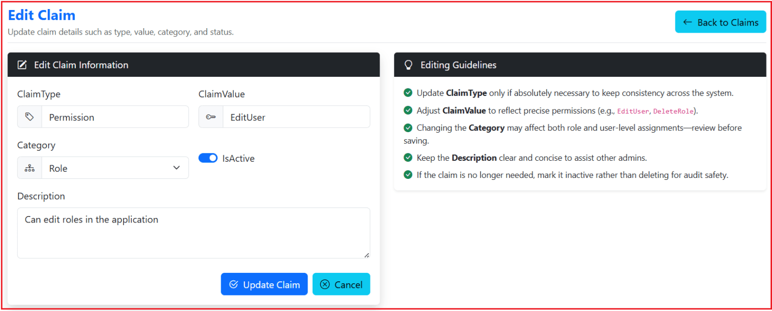 Claims Management in ASP.NET Core Identity - Dot Net Tutorials