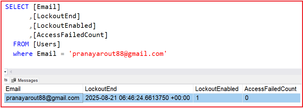 Account Lockout In Aspnet Core Identity Dot Net Tutorials