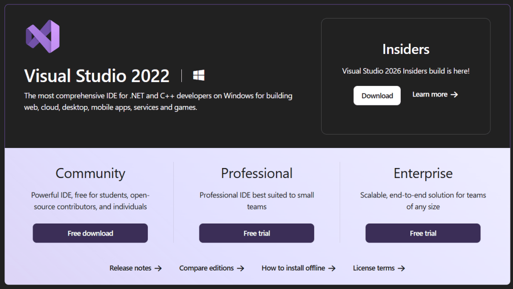 Download and Install Visual Studio 2022 on Windows - Dot Net Tutorials