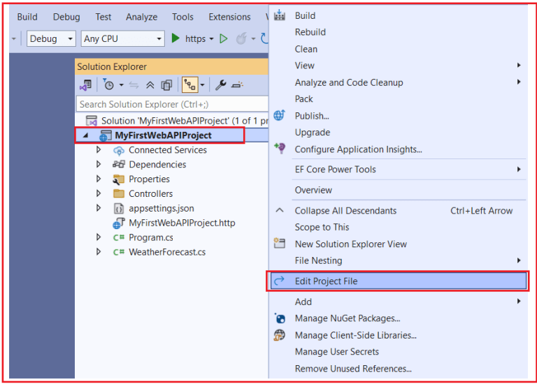 ASP.NET Core Web API Project File - Dot Net Tutorials