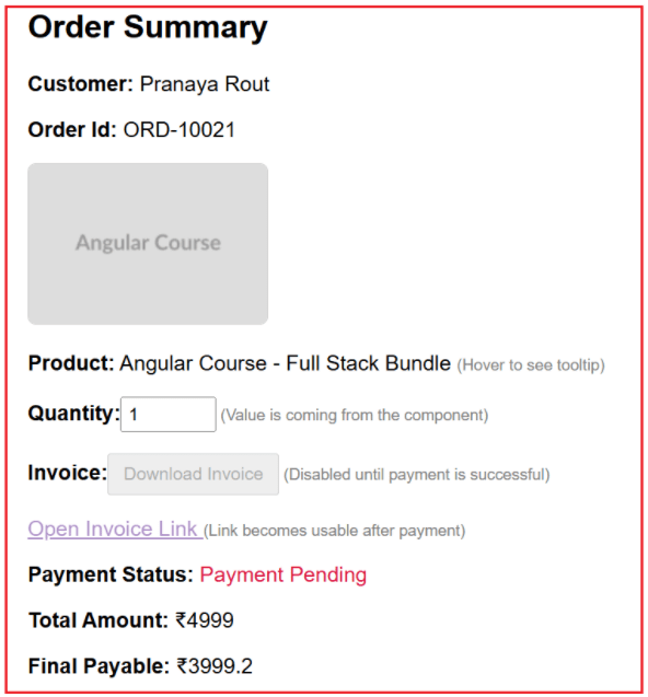 Angular Property Binding with Examples - Dot Net Tutorials
